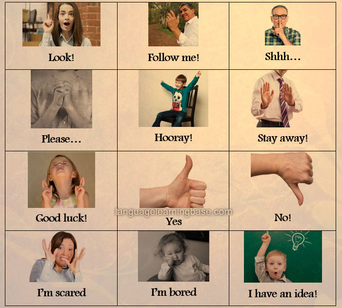 Body Language And Emotion Vocabulary Flashcards 54 OFF